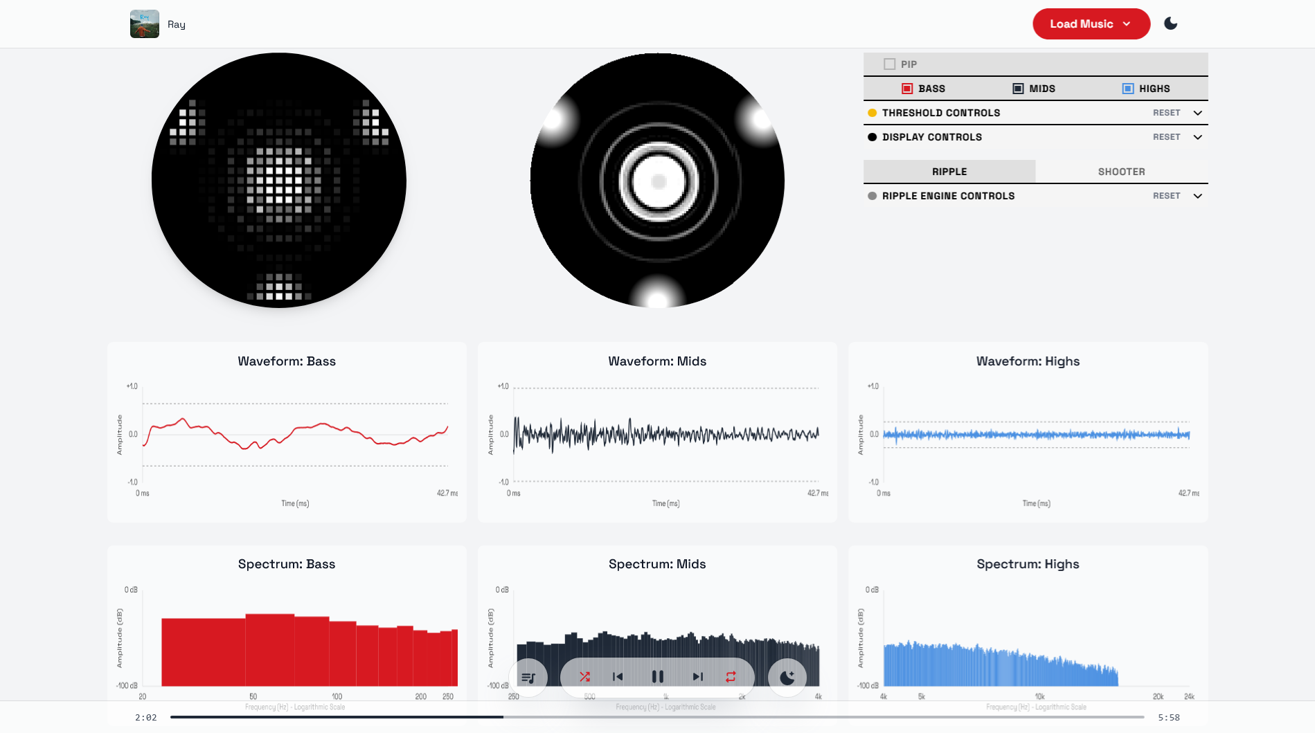 Viz Matrices: Offline Music Player with Glyph Matrix Music Visualization